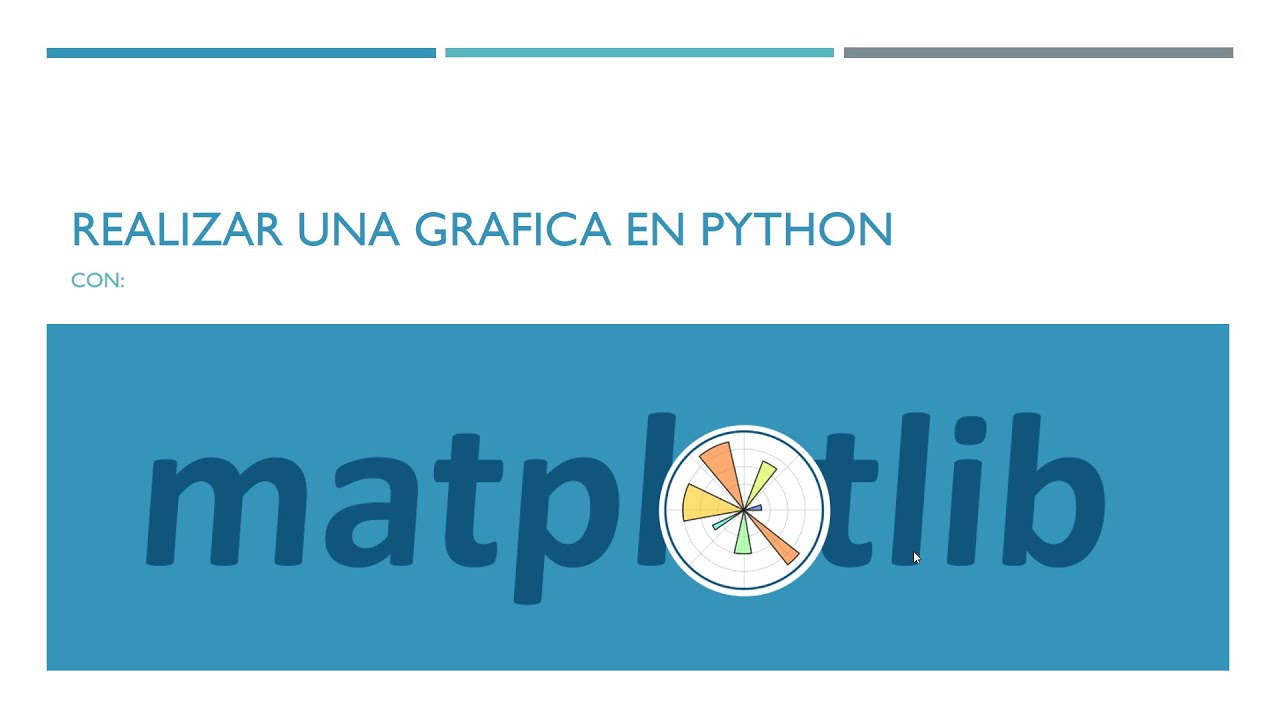 Realizar Graficas En Python Con Matplotlib Youtube