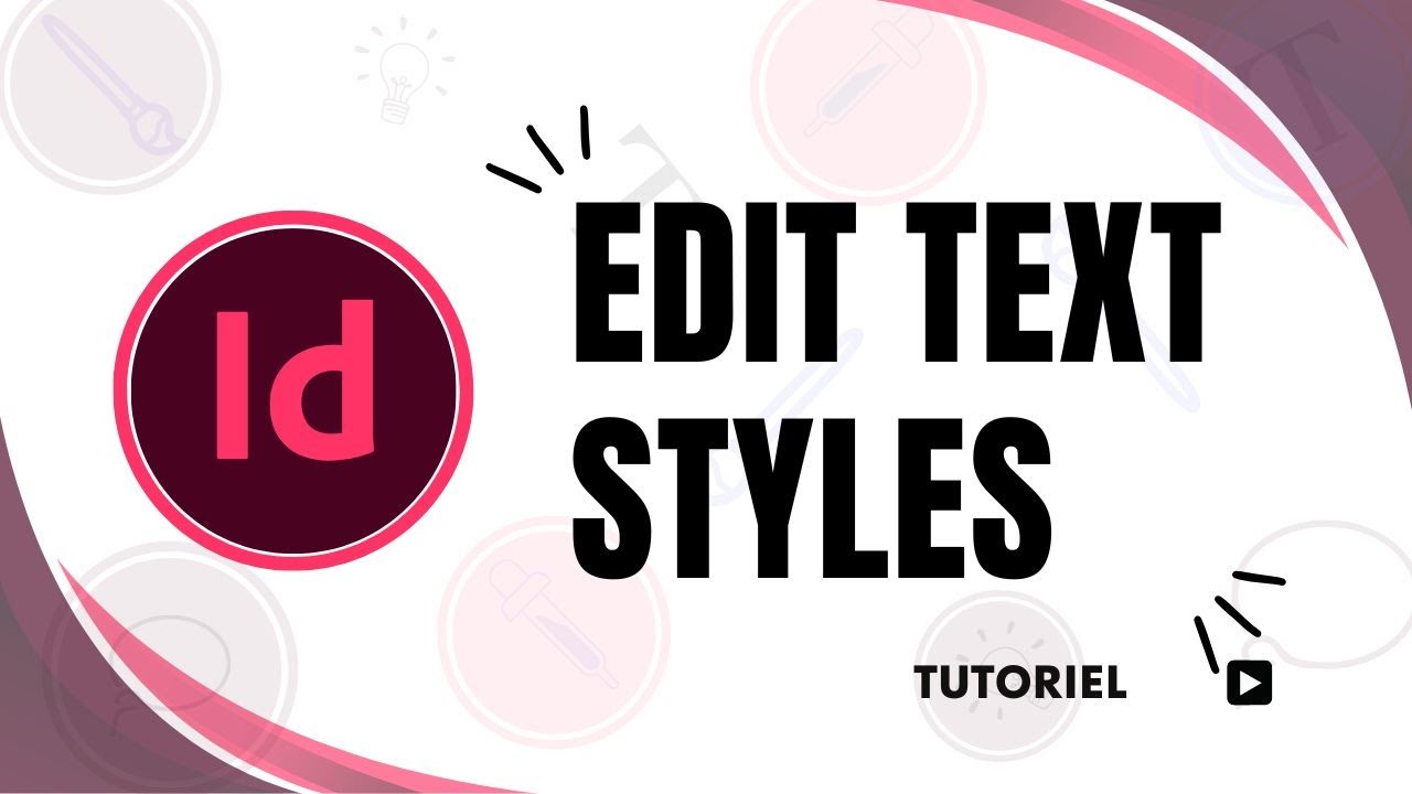 How To Edit Text Styles In Indesign Youtube