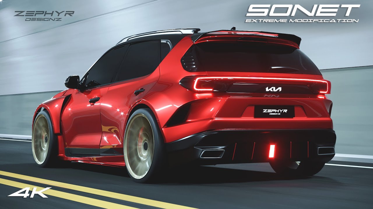 Kia Sonet Extreme Modification Concept By Zephyr Designz 4k Youtube