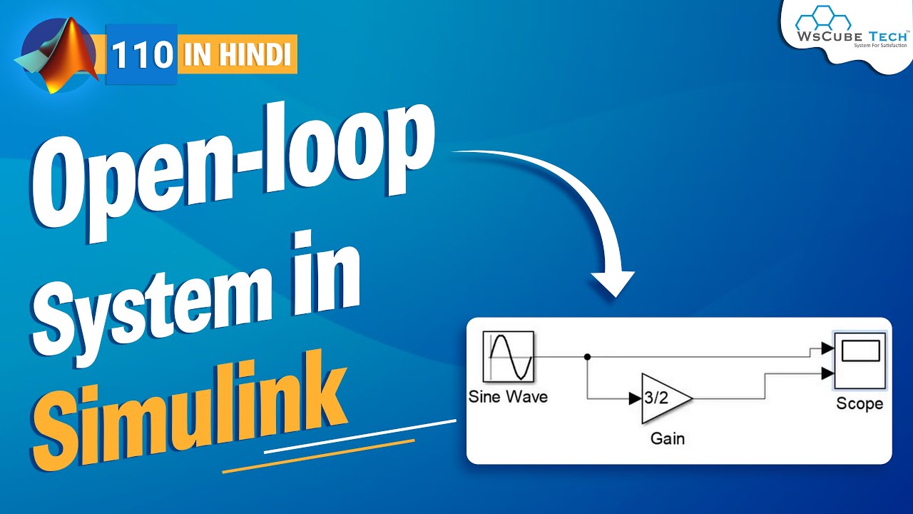 Open Loop System In Simulink Matlab Hindi Matlab Tutorial Youtube
