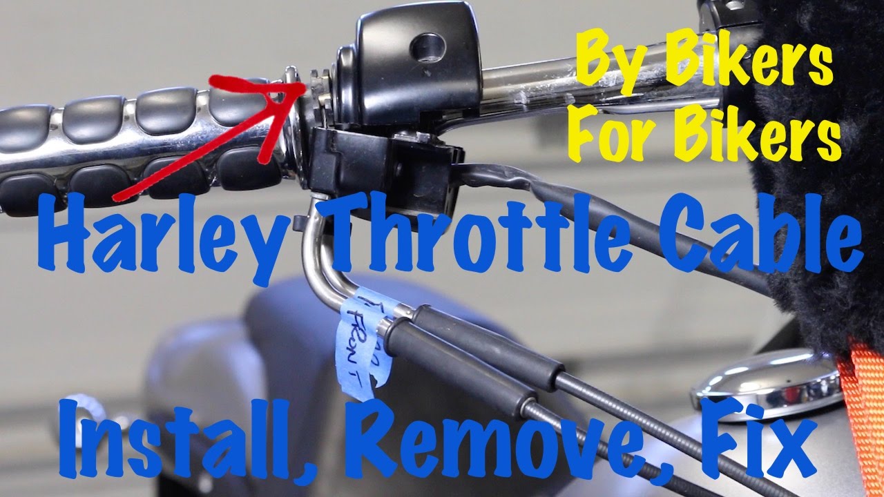 Harley Davidson Throttle Cable Install Remove Replace Repair