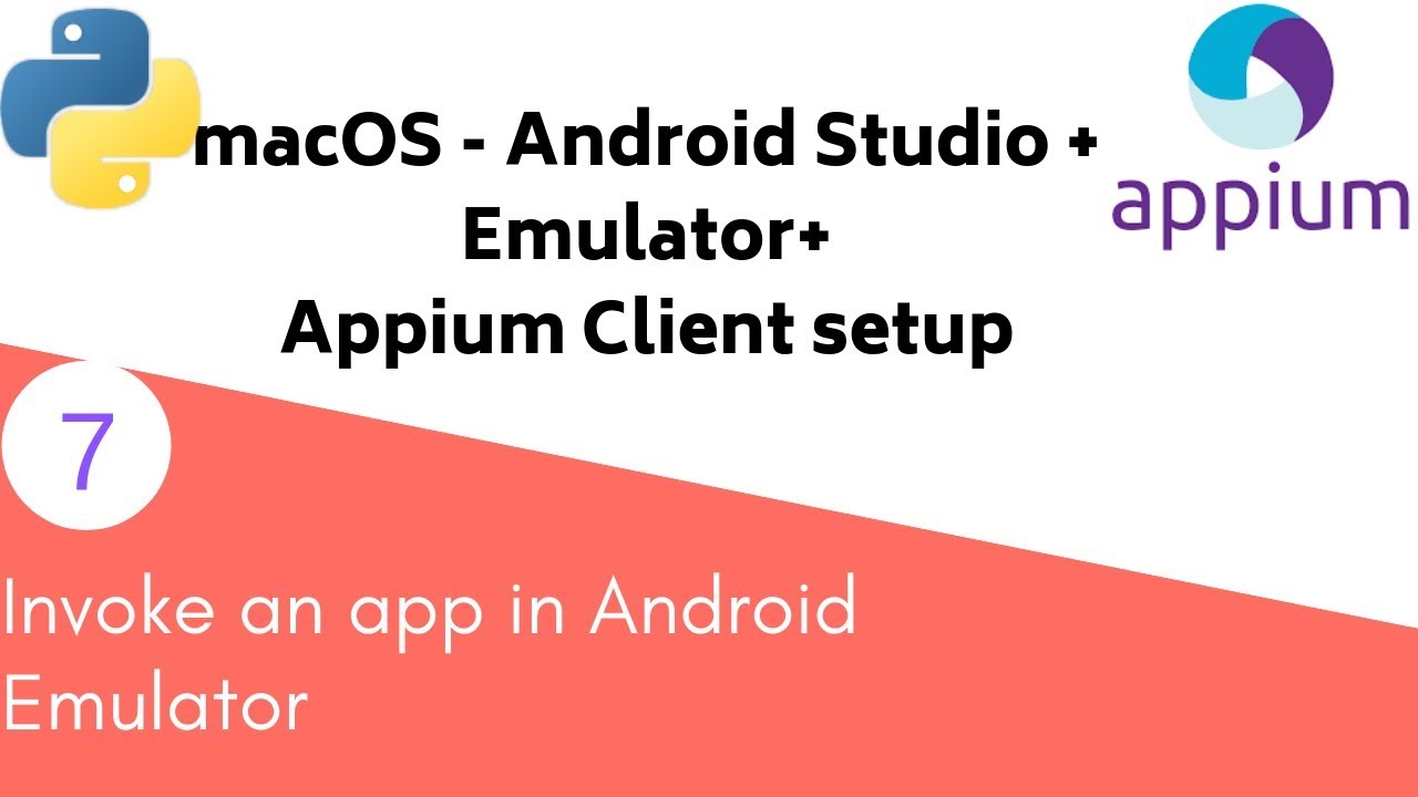 Appium Python How In Install Android Studio And Set Up Emulator In