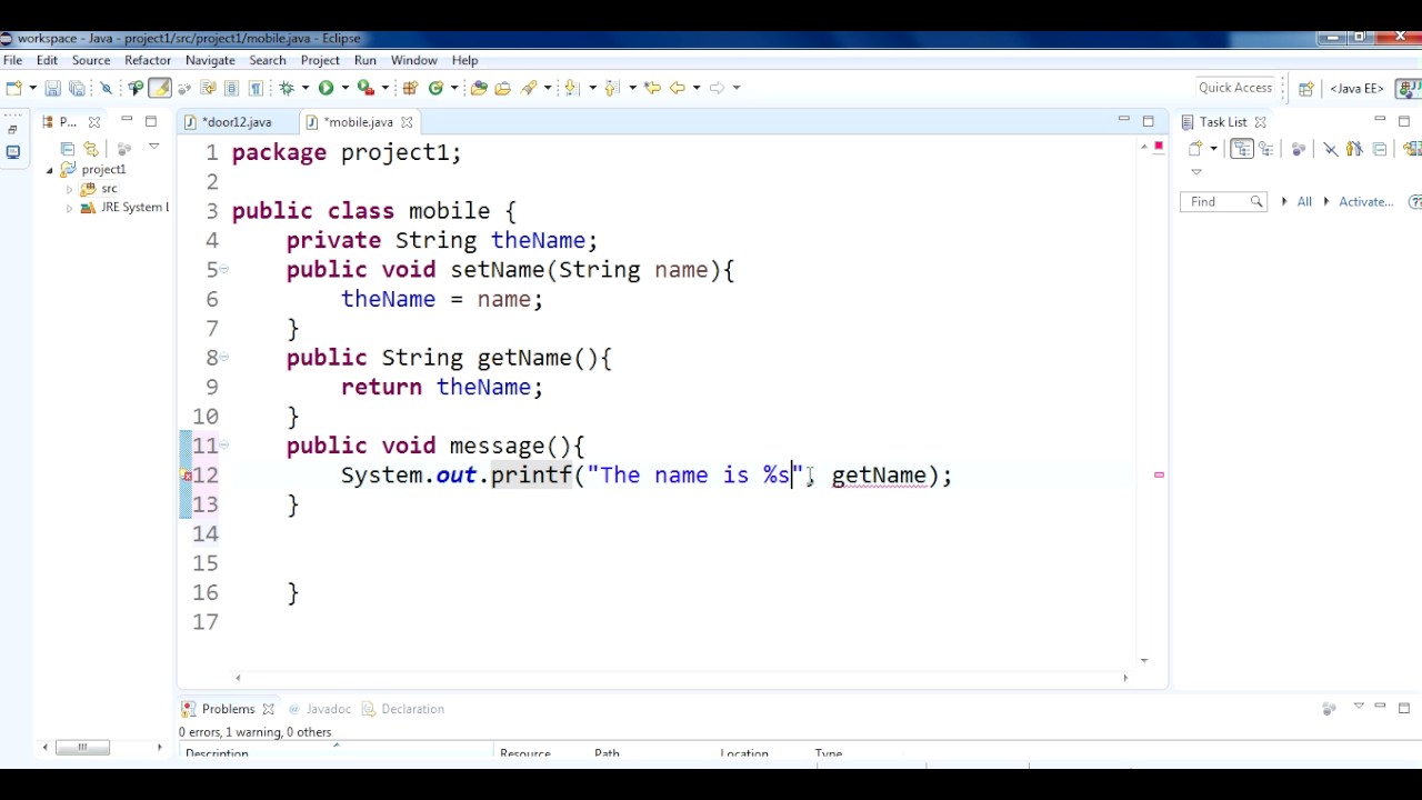 How To Use Get Set In Java Youtube