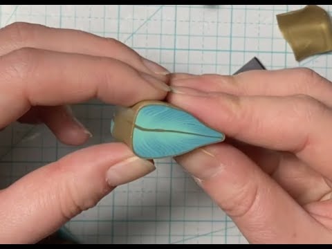 Polymer Clay Leaf Cane Tutorial Speed Demo Youtube