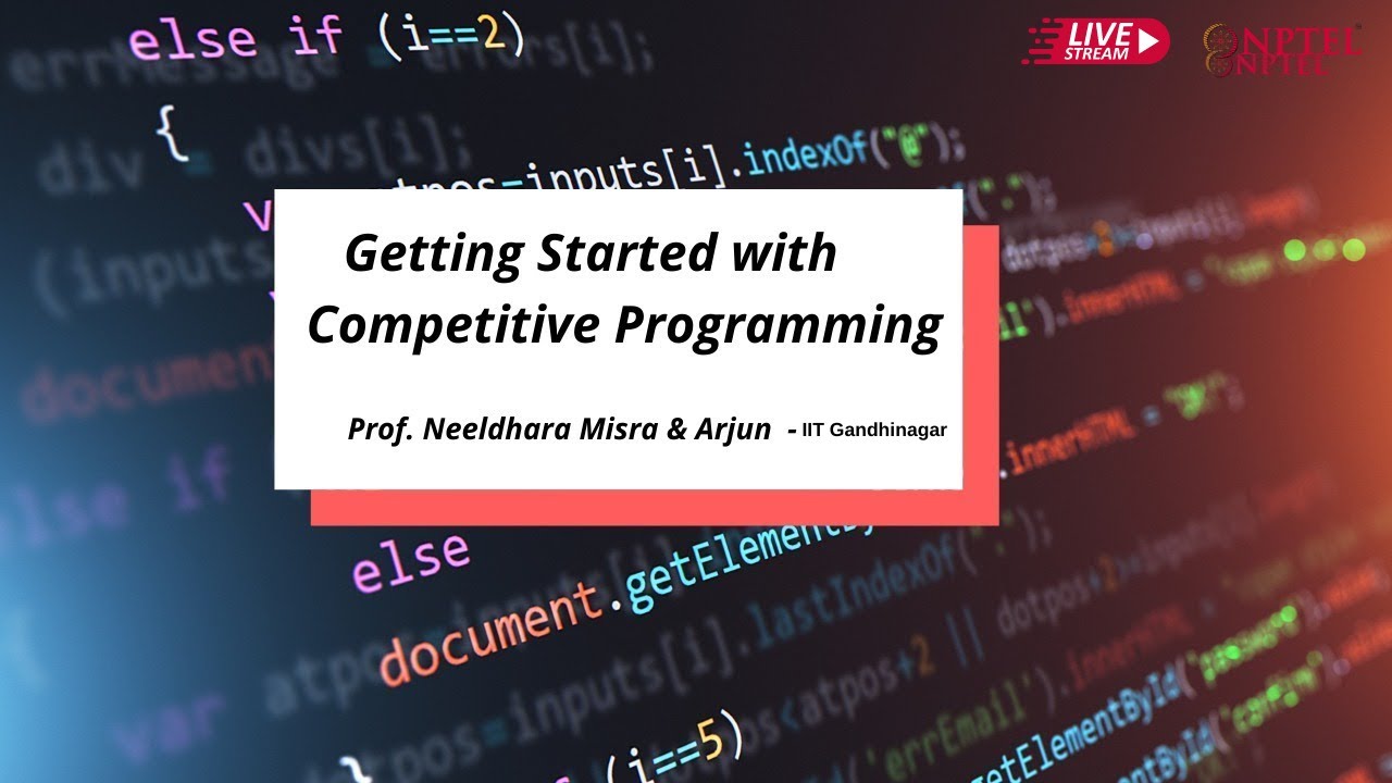 Live Getting Started With Competitive Programming Youtube