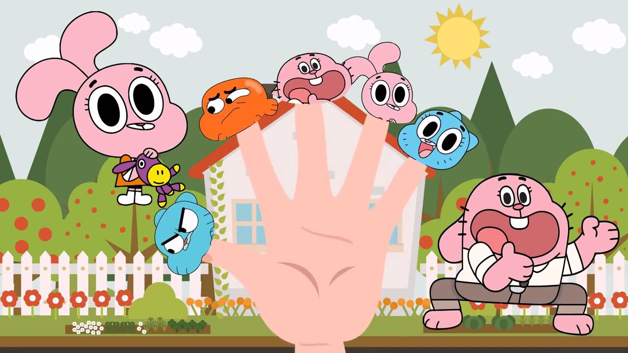 The Amazing World Of Gumball Finger Family Cartoon Daddy Finger