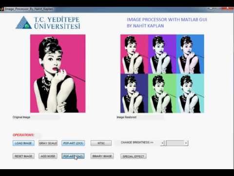 Image Processing With Matlab Gui Youtube