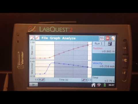 Vernier Labquest 2 Motion Detector For Kinematics Graphs Youtube