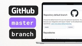 How To Set The Default Github Branch To Master