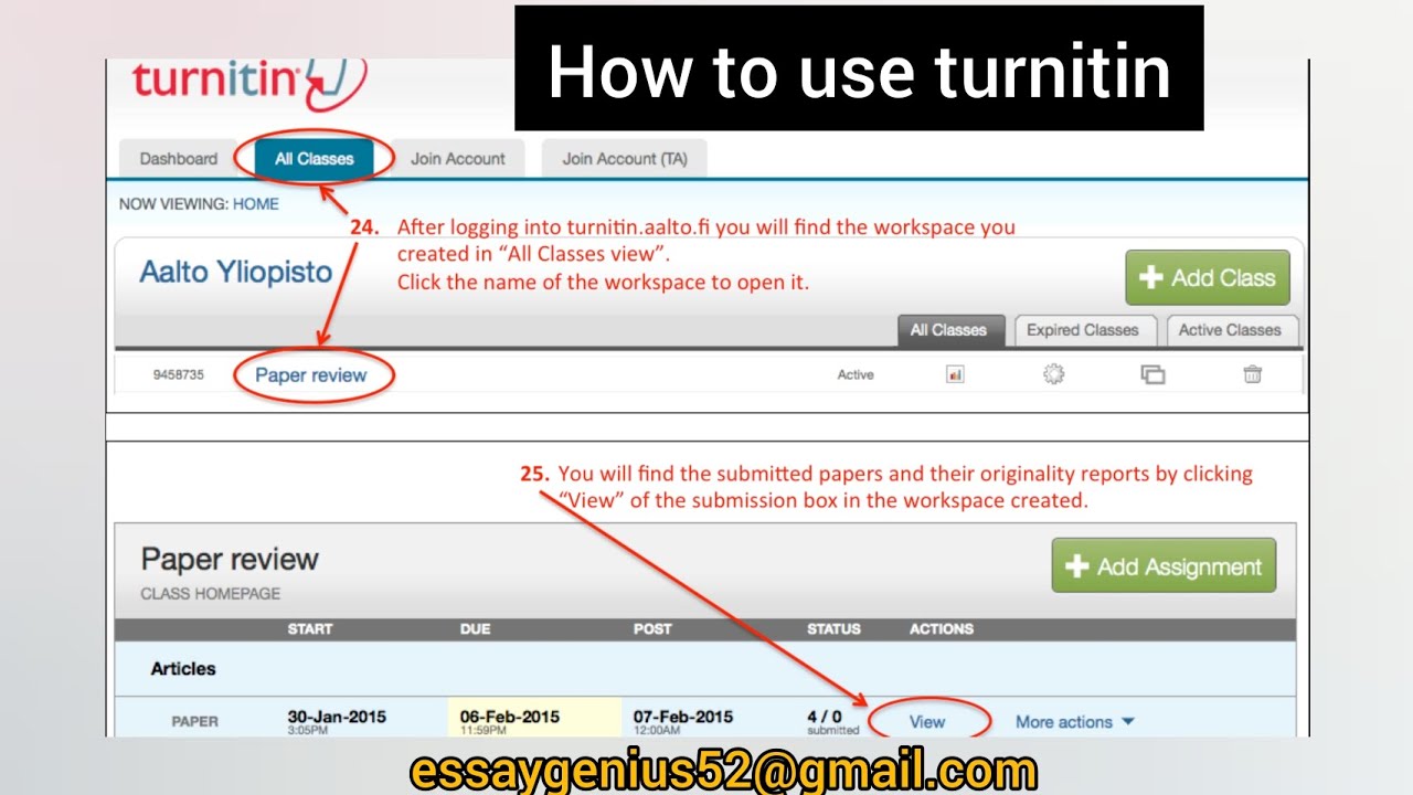 How To Use Turnitin To Check For Plagiarism Plagiarism Checker Youtube