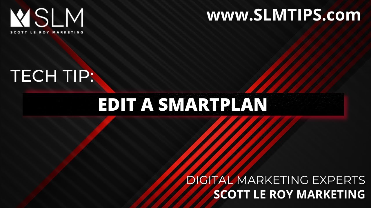 Tech Tip Edit A Smartplan Youtube