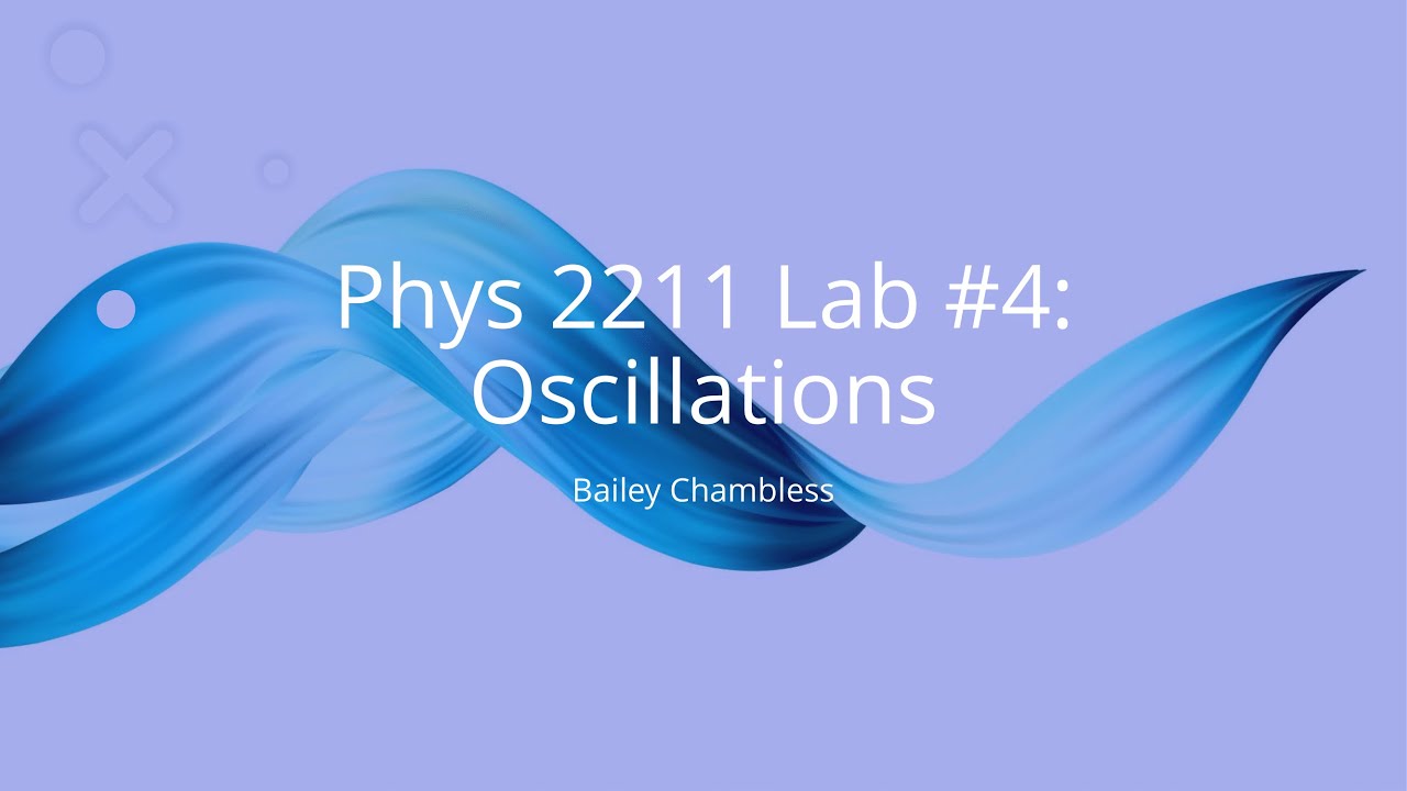 Phys 2211 Lab 4 Youtube