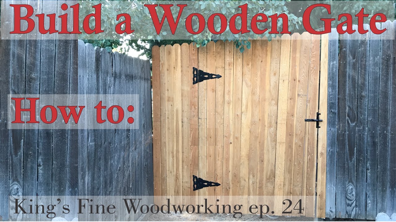 Build A Gate Wooden Fence Wood Stain For Benches