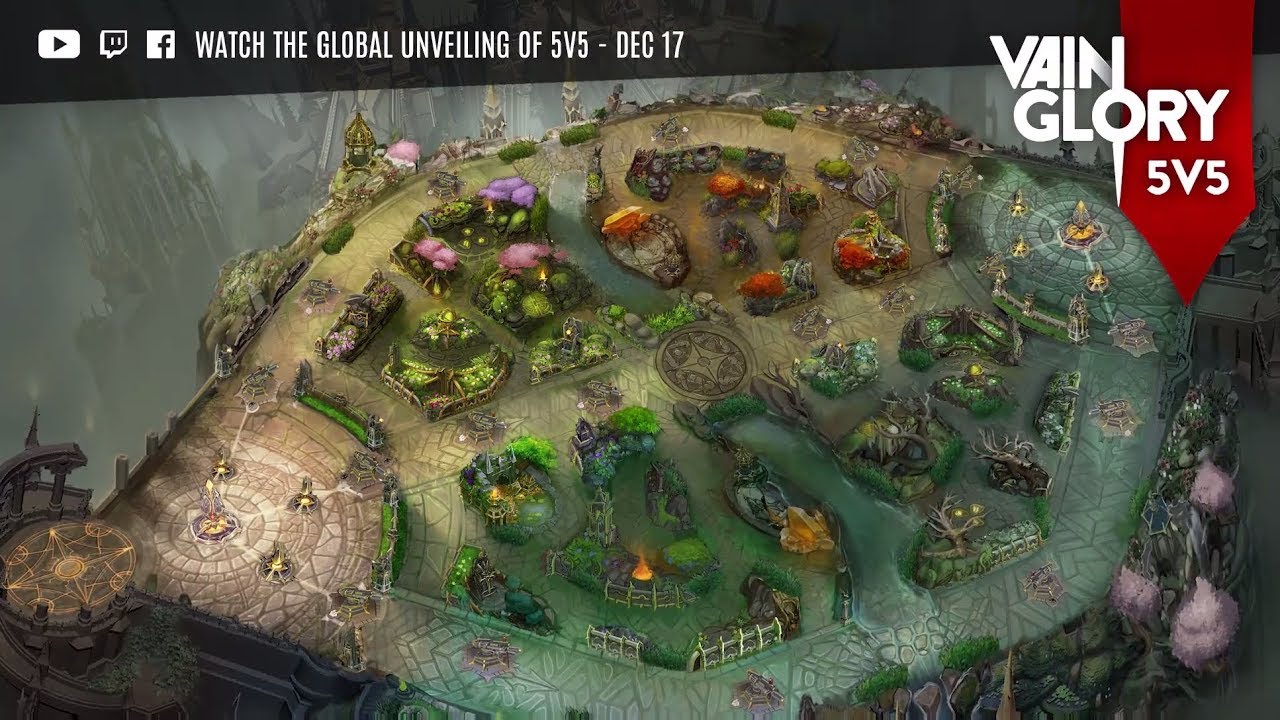 Finally Vainglory Release 5v5 Map On This Dec Map Illustration Youtube