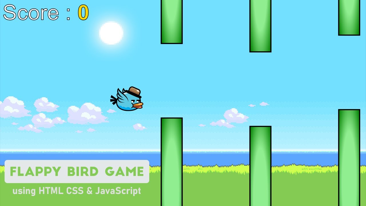 Build A Flappy Bird Game Using Html Css Javascript Youtube