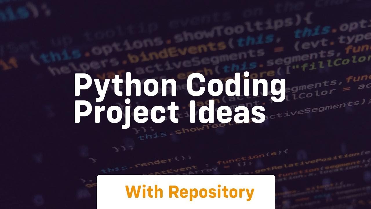 Python Coding Project Ideas Youtube