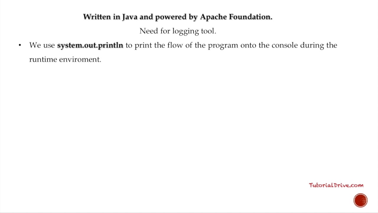 Introduction Log4j Log4j Tutorial Youtube