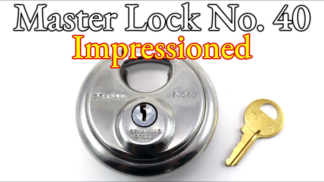 190 Impressioning A Master Lock No 40 Disc Padlock Youtube