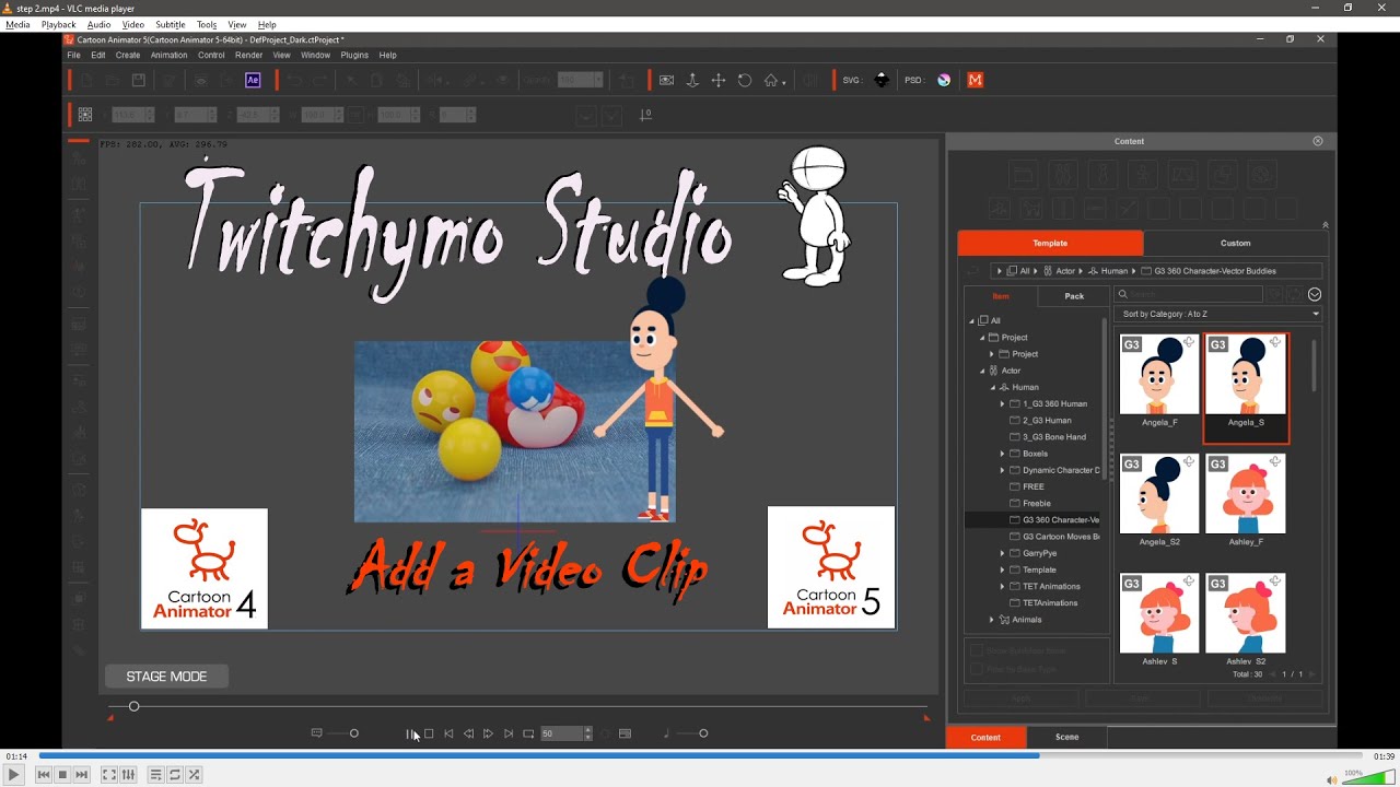 Cartoon Animator 5 Tutorial Add Video In Your Animations Cta4