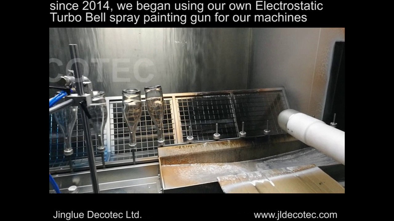 Fully Automatic Spray Painting With Electrostatic Coating System Youtube