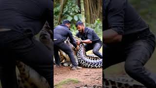 Two Men Accidentally Discovered A Giant Python In Their Garden Animals