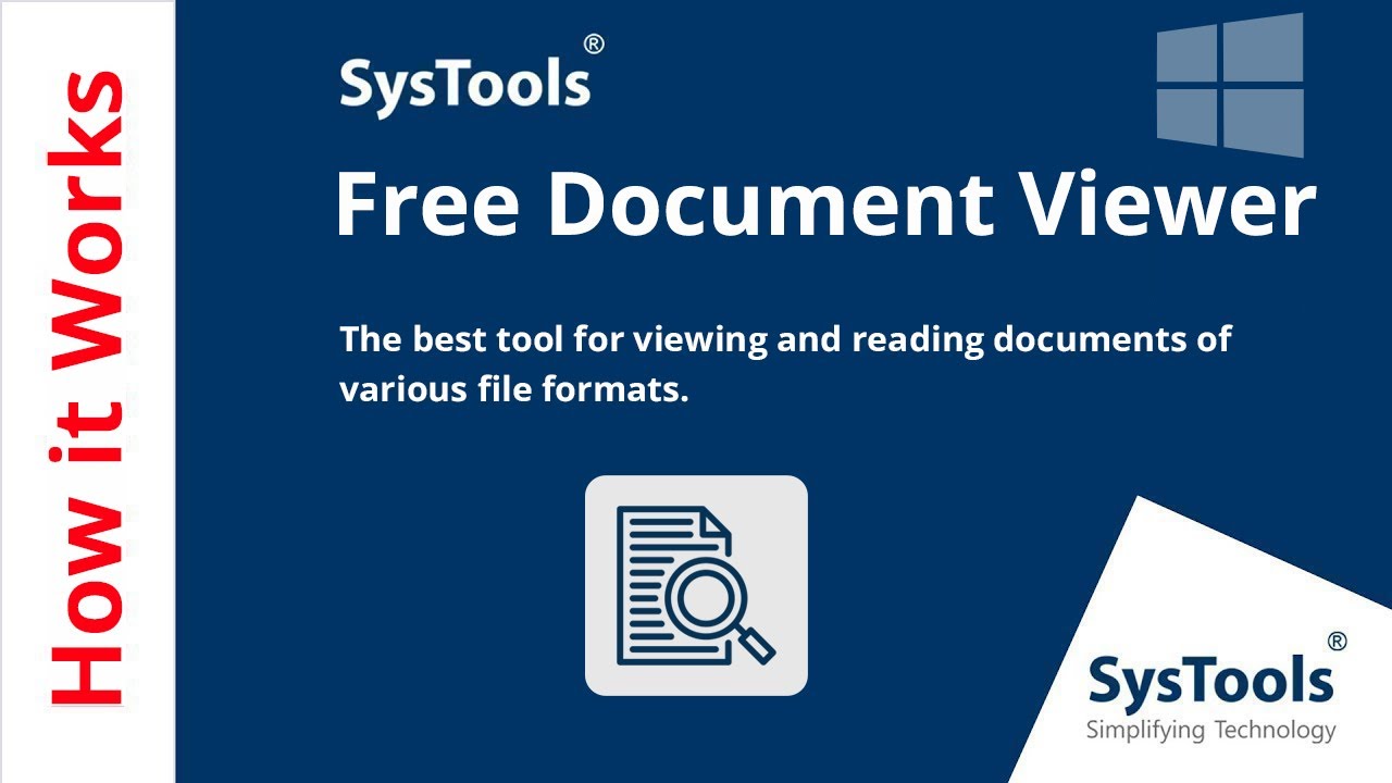 Free Document Viewer Software By Systools Read Document Files Easily