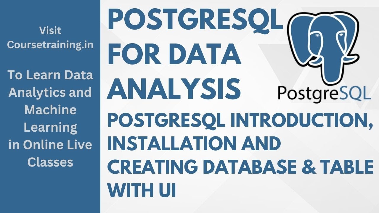 Postgresql Introduction Installation And Creating Your First Database