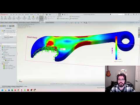 Refining Fea Studies Using Solidworks Simulation Youtube