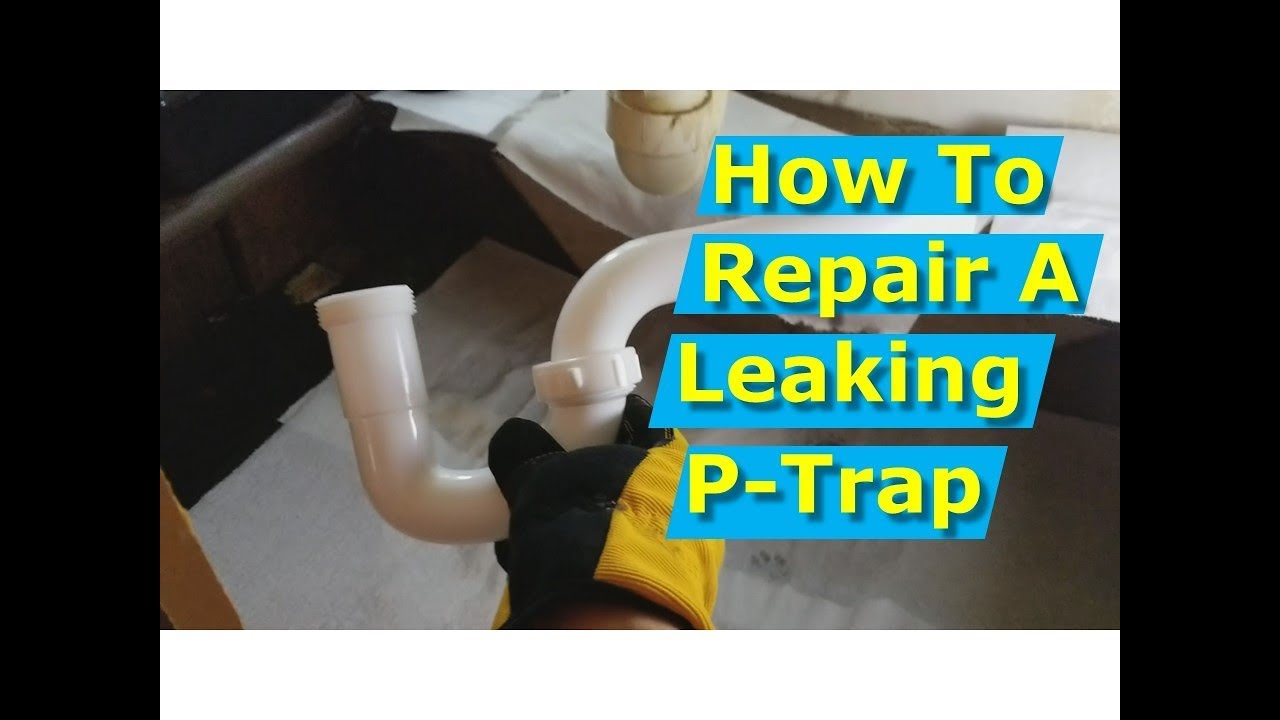 How To Repair Replace Leaking P Trap Pipe Under Bathroom Sink Youtube