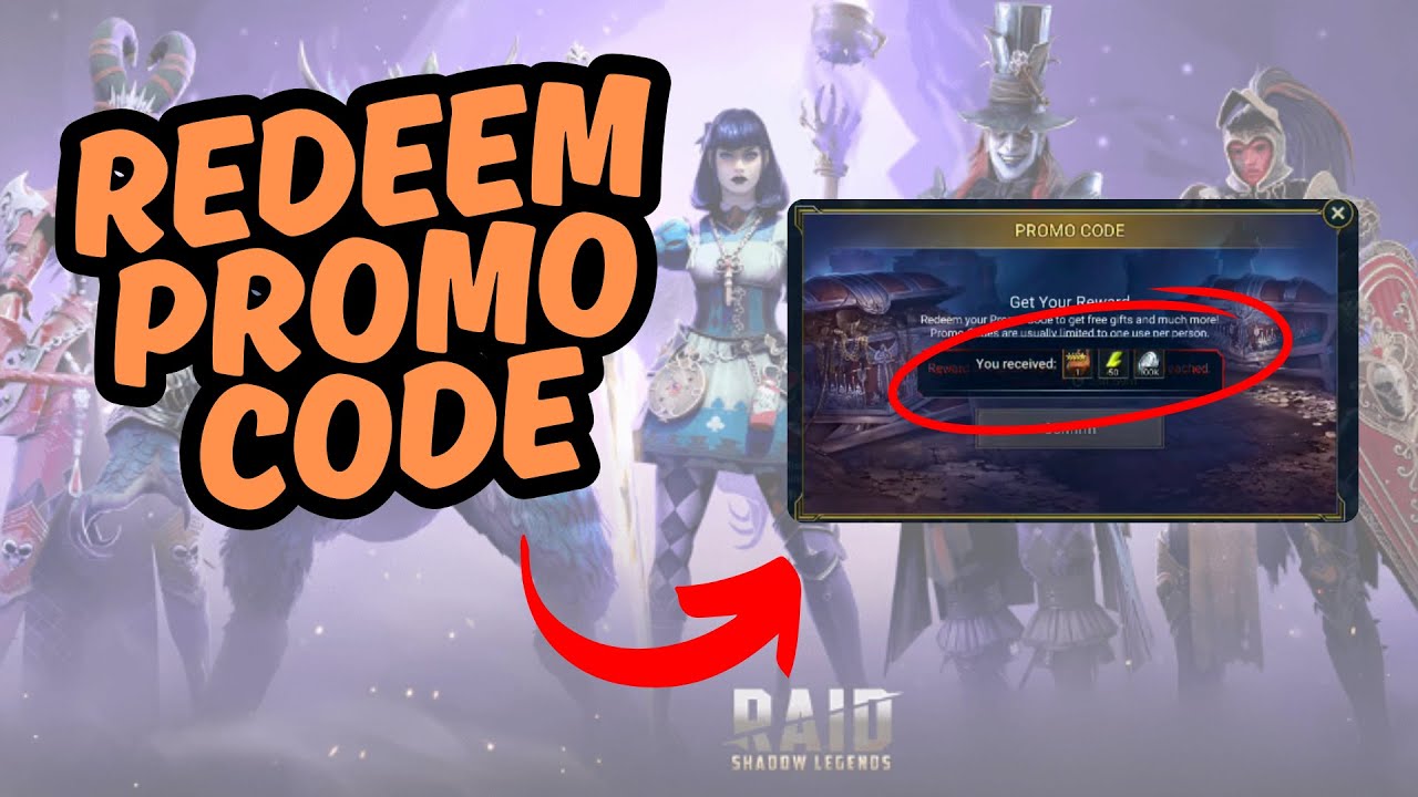 How To Redeem Promo Codes In Raid Shadow Legends Youtube