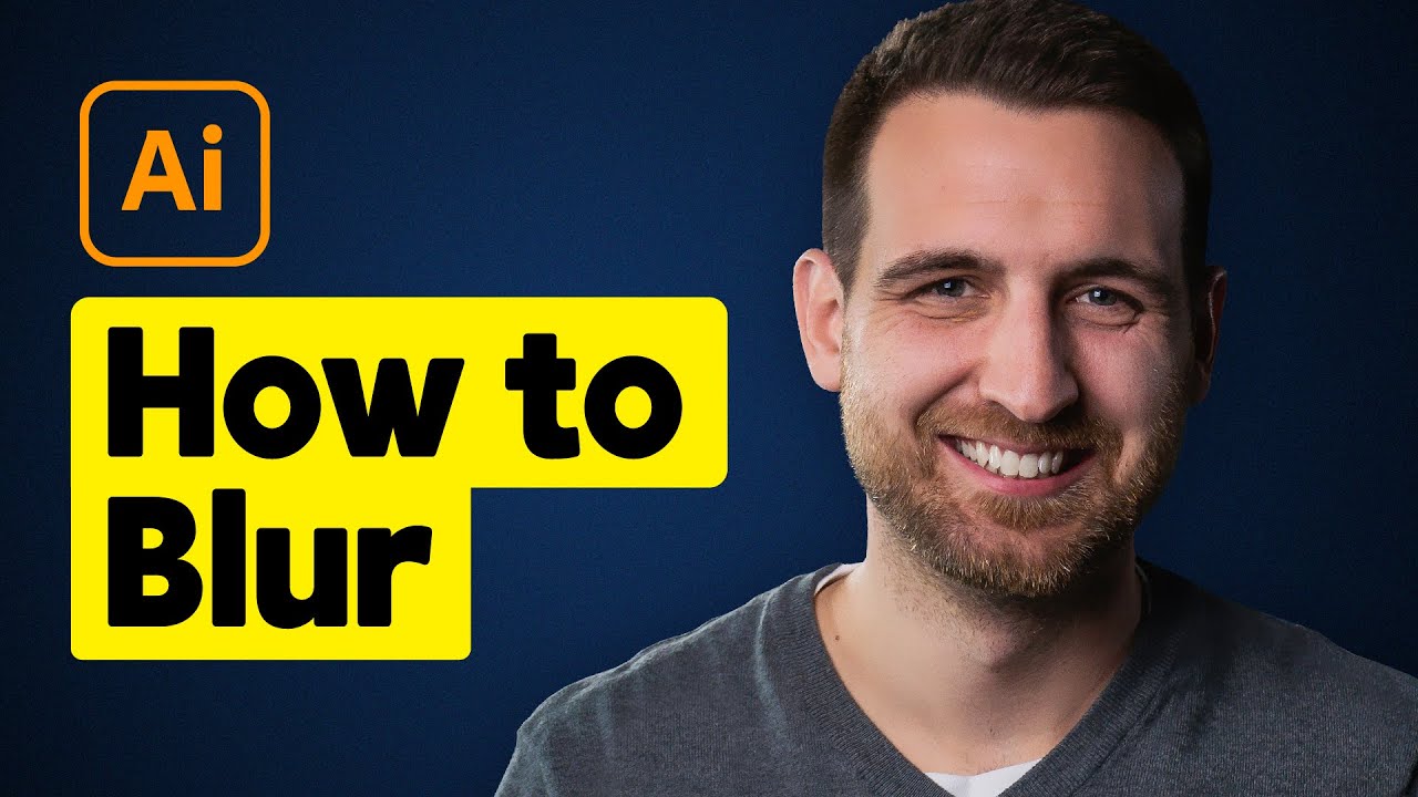 How To Blur In Illustrator Youtube