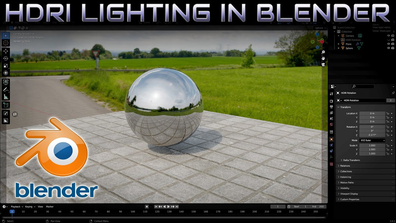 Blender Hdri Lighting Tutorial Part 1 Youtube