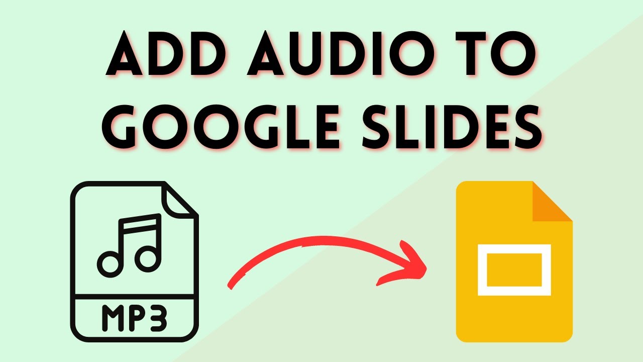How To Add Audio To Google Slides Youtube
