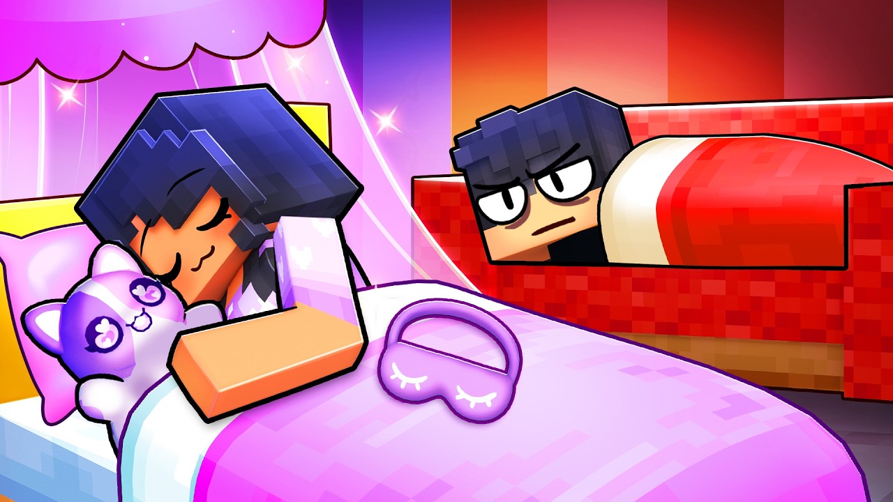 Aphmau Aaron Sleepover In Minecraft Youtube