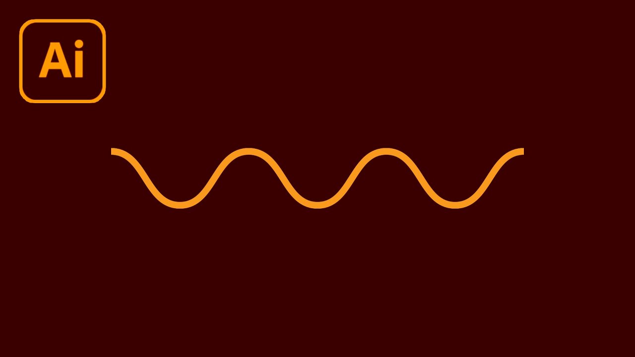 How To Create A Wavy Line In Illustrator Tutorial Youtube