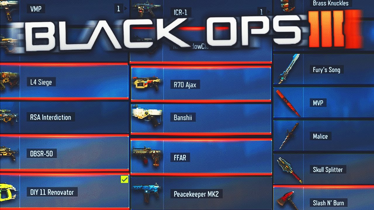 All Dlc Weapons Collection Black Ops 3 Final Dlc Weapon Armory