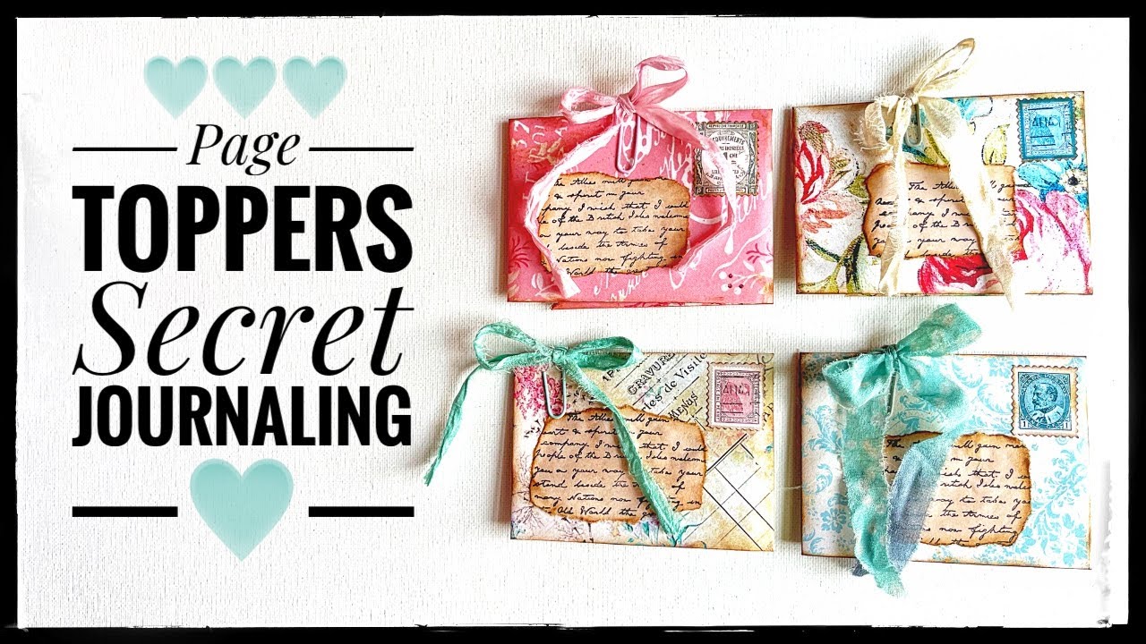 Page Toppers With Secret Journaling Junk Journal Youtube