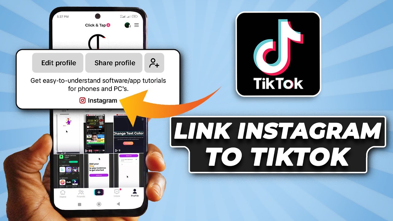 How To Link Your Instagram Account To Tiktok Youtube