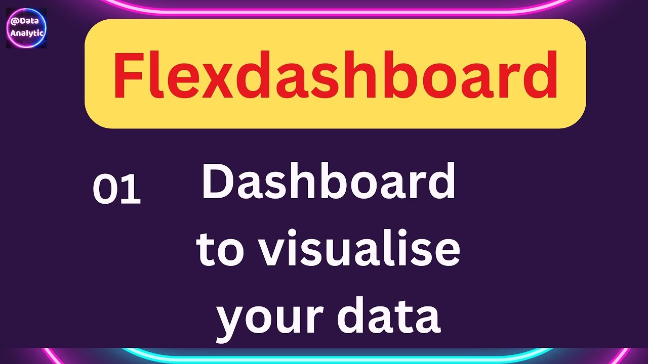Flexdashboard 01 How To Create A Flexdashboard In R In 3 Minutes Youtube