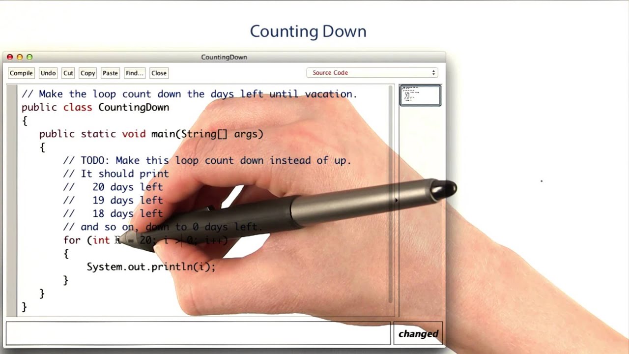 Counting Down Intro To Java Programming Youtube