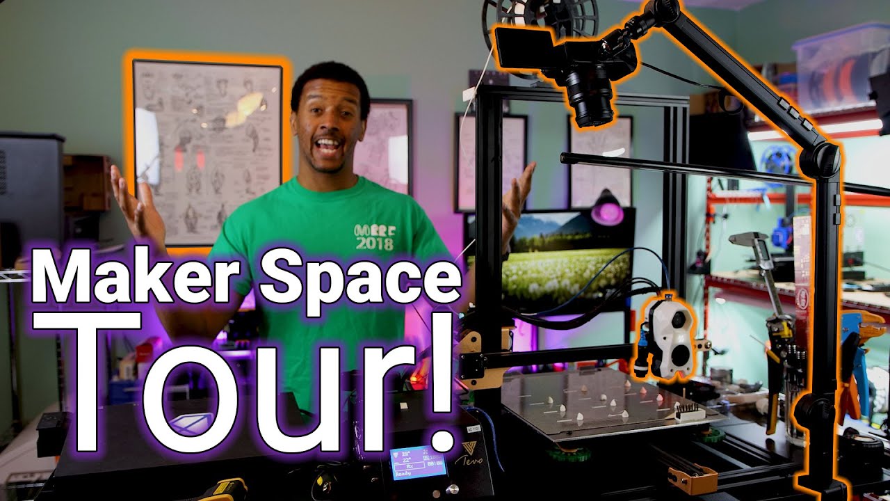 Inside My Maker Space 3d Printing And Diy Enthusiast Setup Youtube