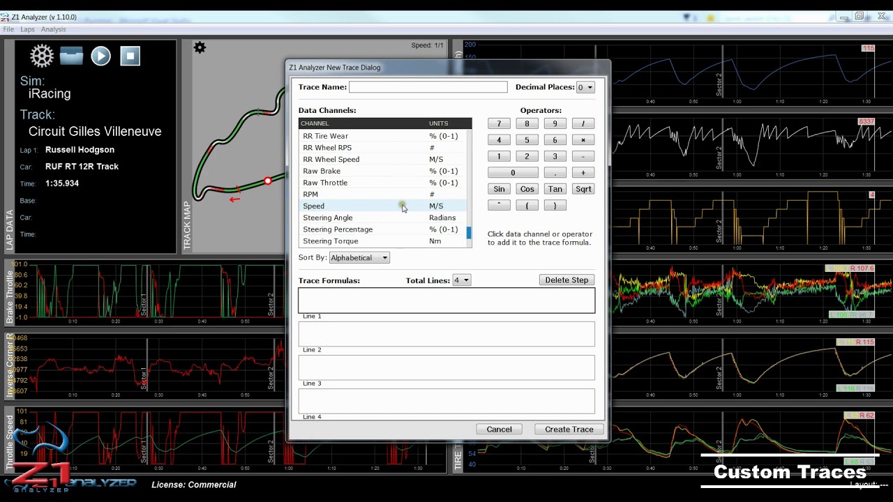 Z1 Analyzer Custom Traces Youtube