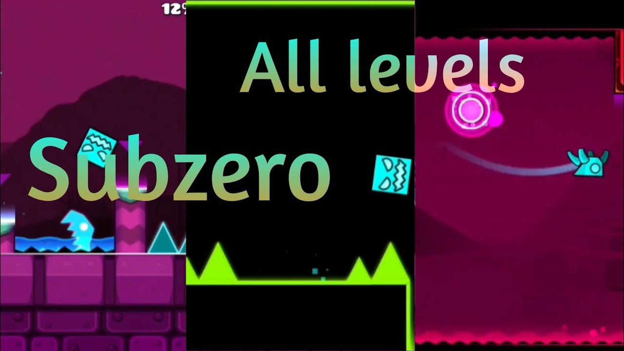 Geometry Dash Subzero All Levels Youtube