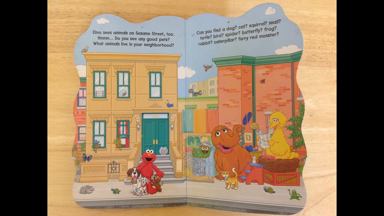 Sesame Street Elmo S First Book Of Animals Read Aloud Youtube