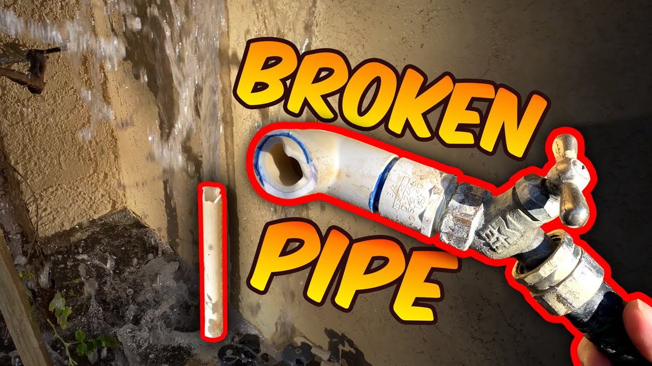 Fix Broken Water Pipe In 15 Minutes Youtube