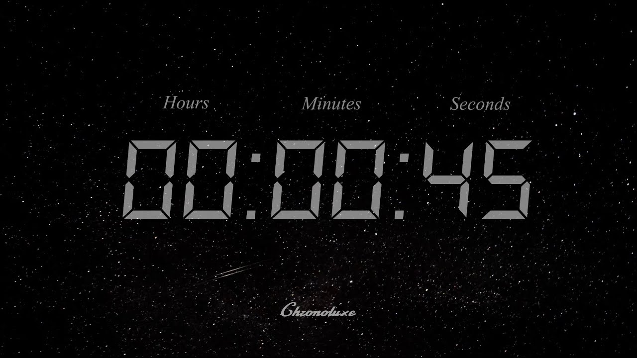45 Second Timer Calming Countdown Youtube