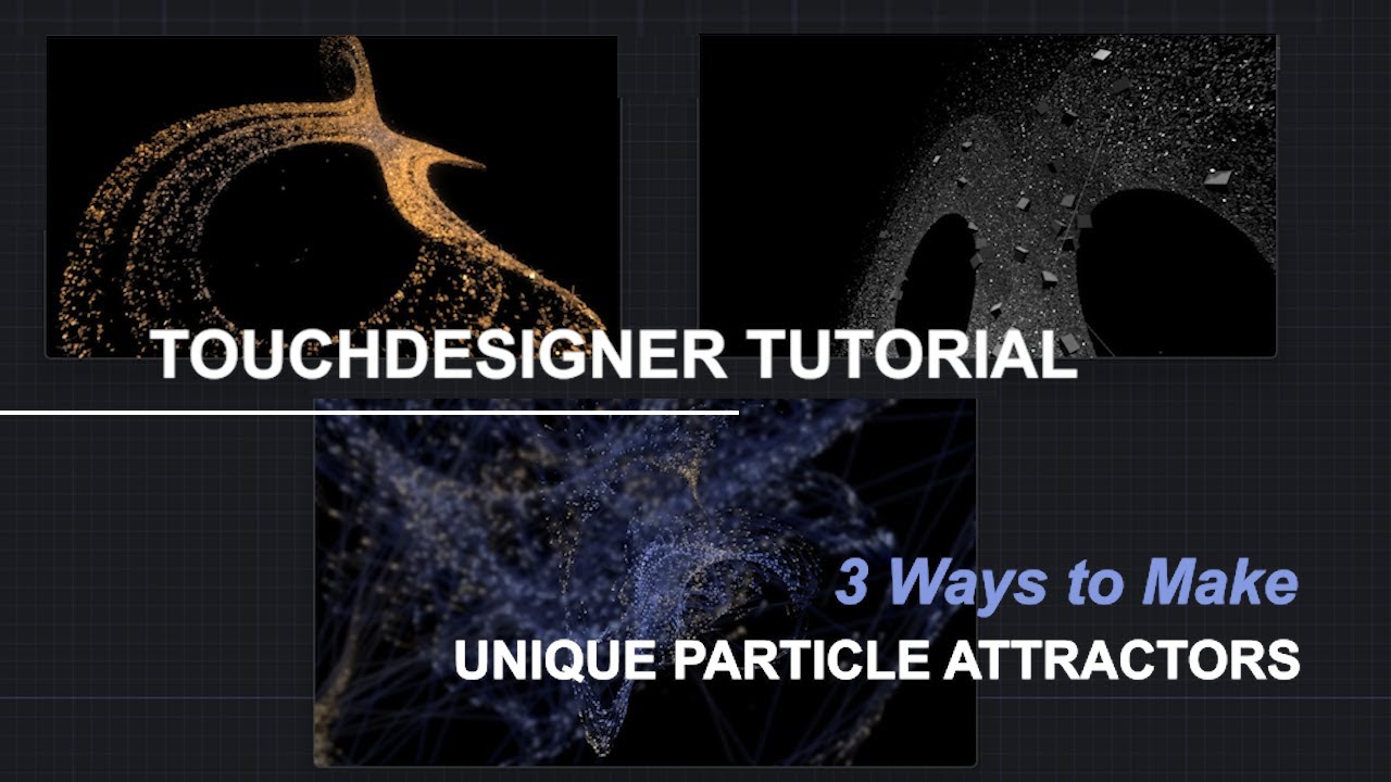 3 Ways To Make Pops Particle Attractors Touchdesigner Tutorial Youtube