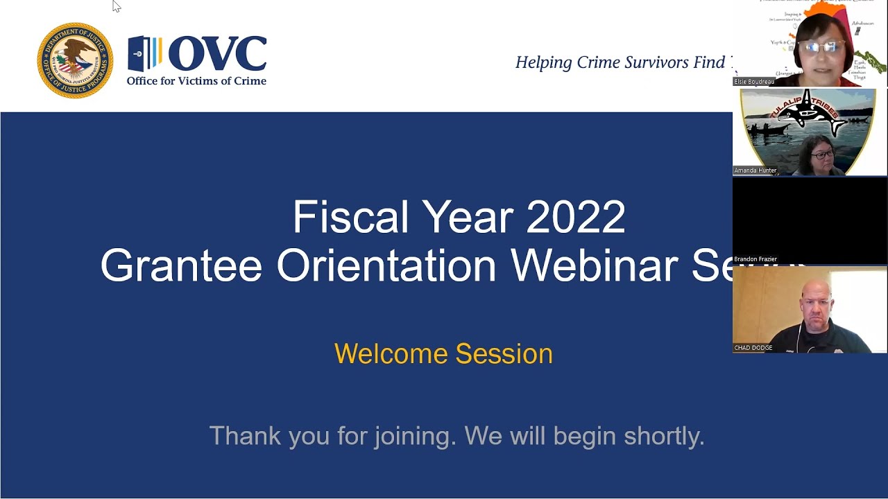 Ovc Tribal Victim Services Set Aside Program Fy 2022 Grantee