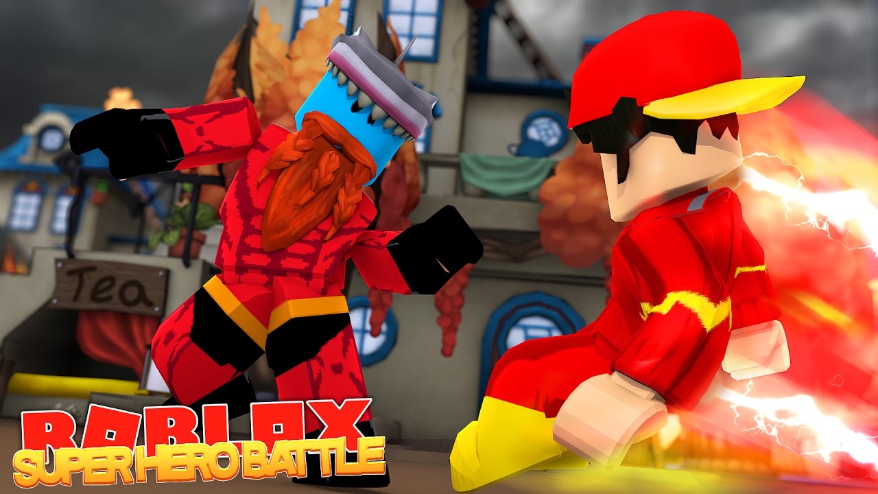 Mr Incredible Vs The Flash Superhero Battle Sharky Gaming Roblox