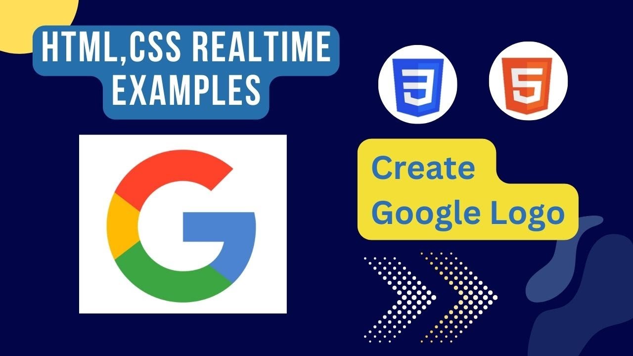 How To Create Google Logo Css Designs Css Tutorials For Beginners